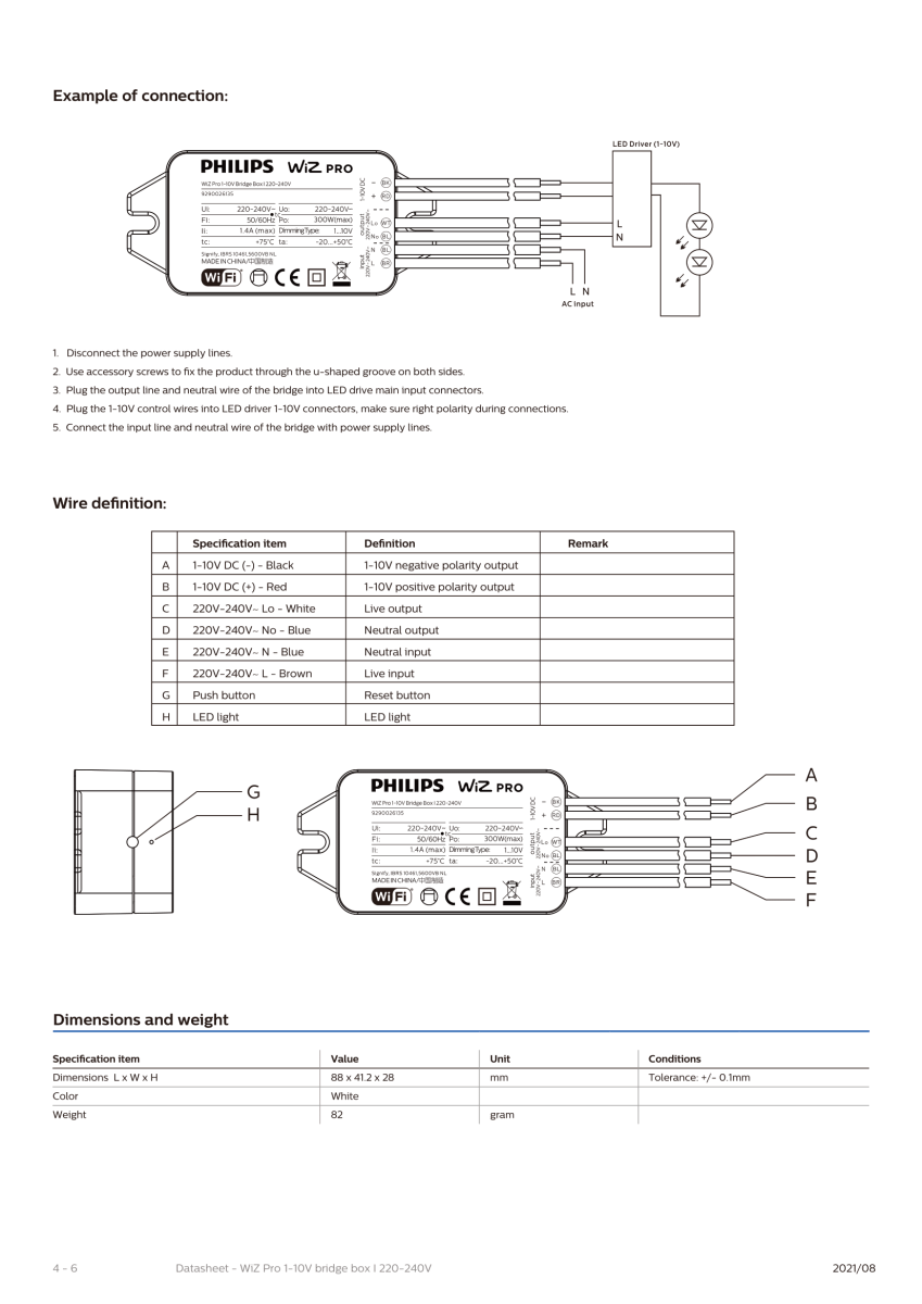 WiZ Pro 1-10V Bridge Box I 220-240V